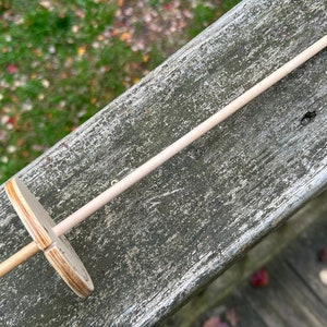 Handmade Top Whorl Drop Spindle: Woodburned Balloon Design, .70 Oz - Etsy