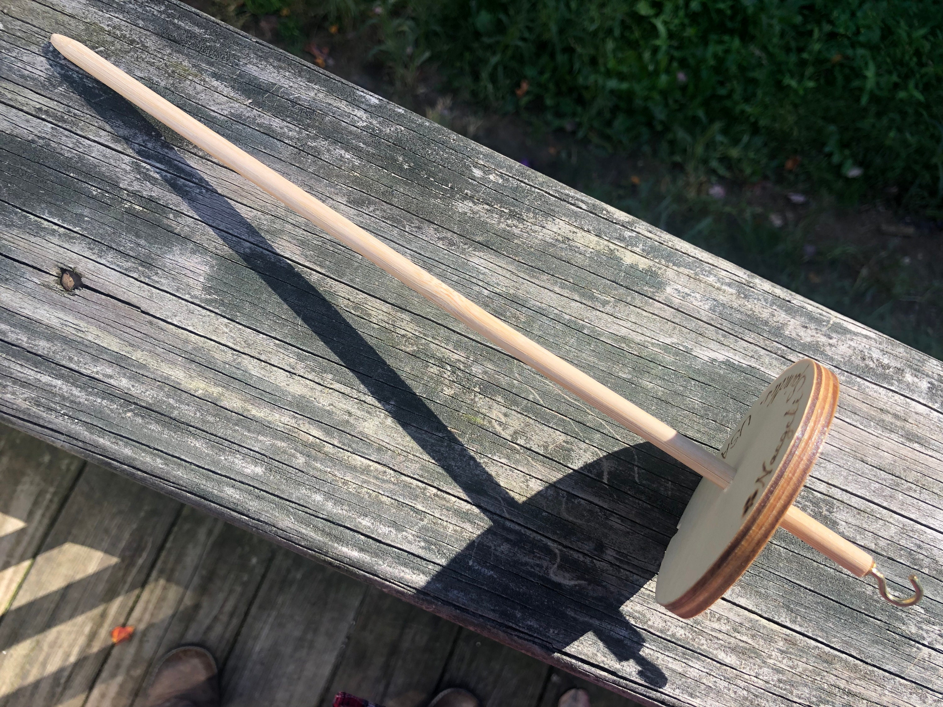 Top Whorl Drop Spindle, Handmade Spindle, Wool Spinning, Fiber Art Tool ...