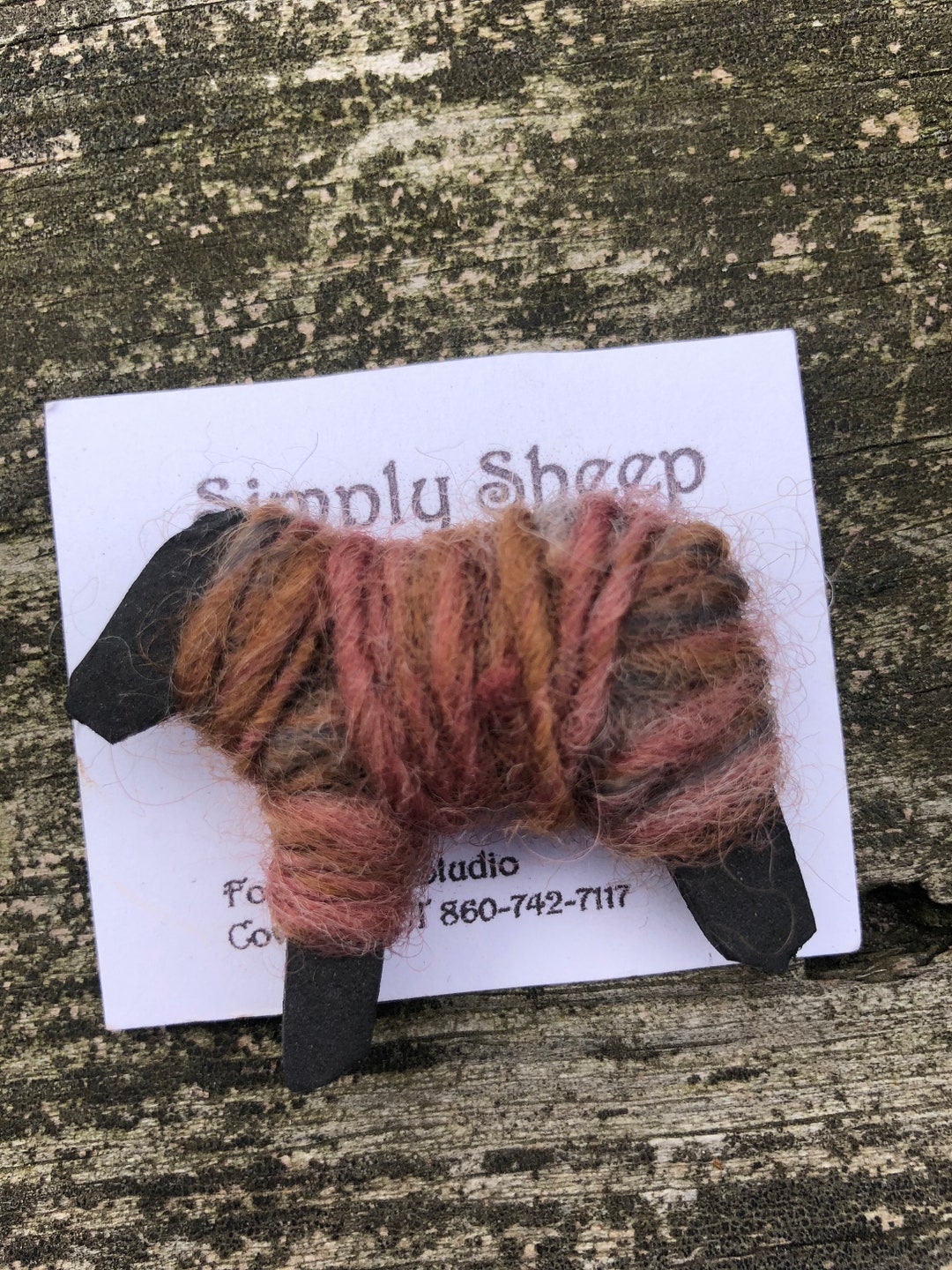 Hand Spun Wool Sheep Pin: Whimsical Fiber Brooch - Etsy