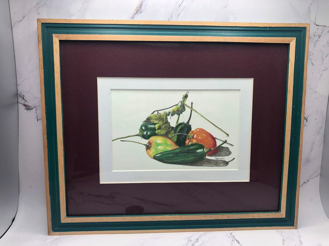 Still Life, Art Print, Modified Print, Colored Pencil, Framed Art ...