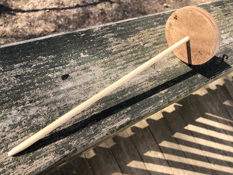 Drop Spindle, Wooden Drop Spindle, Top Whorl Drop Spindle, Fiber Art ...
