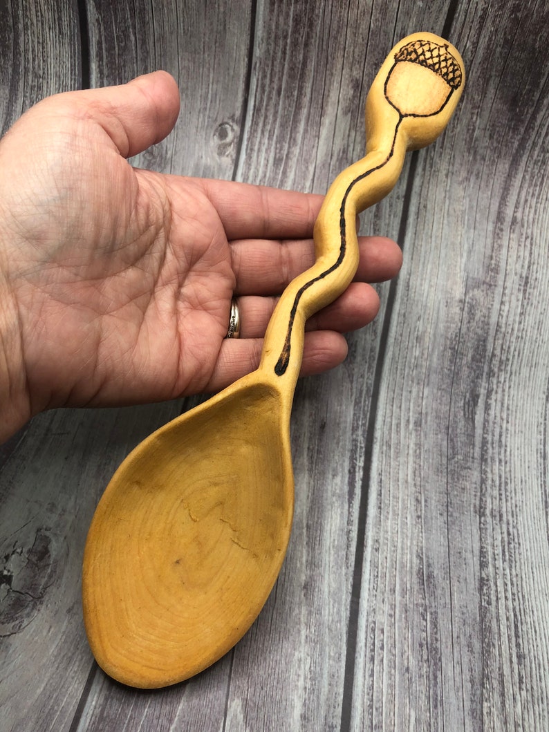 Hand Carved Wooden Spoon Hand Carved Spoon Kitchen Gadget - Etsy