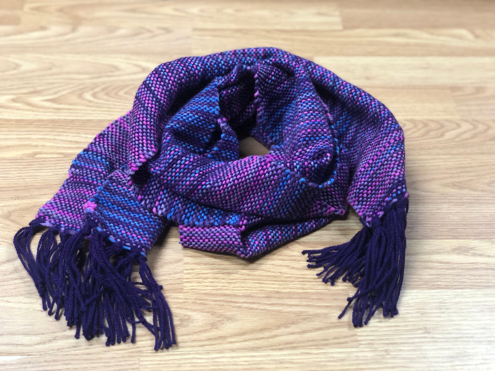 Handwoven Scarf One of a Kind Scarf Scarf With Fringe - Etsy