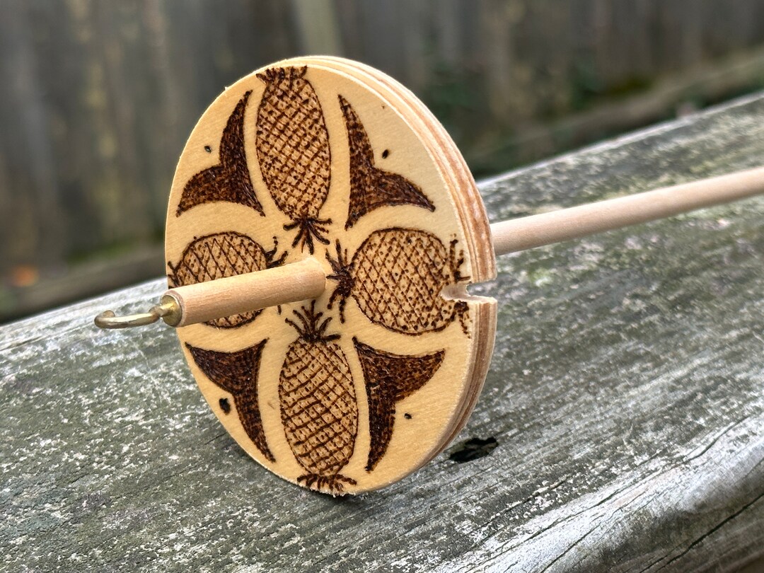 Top Whorl Drop Spindle Fiber Artist Tool, Yarn Spinning Winding, .75 Oz ...