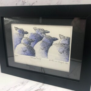 Original Intaglio Print, Matted Art, Office Art, Wall Art, Country ...