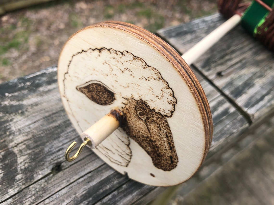 Drop Spindle Wooden Drop Spindle Top Whorl Drop Spindle - Etsy