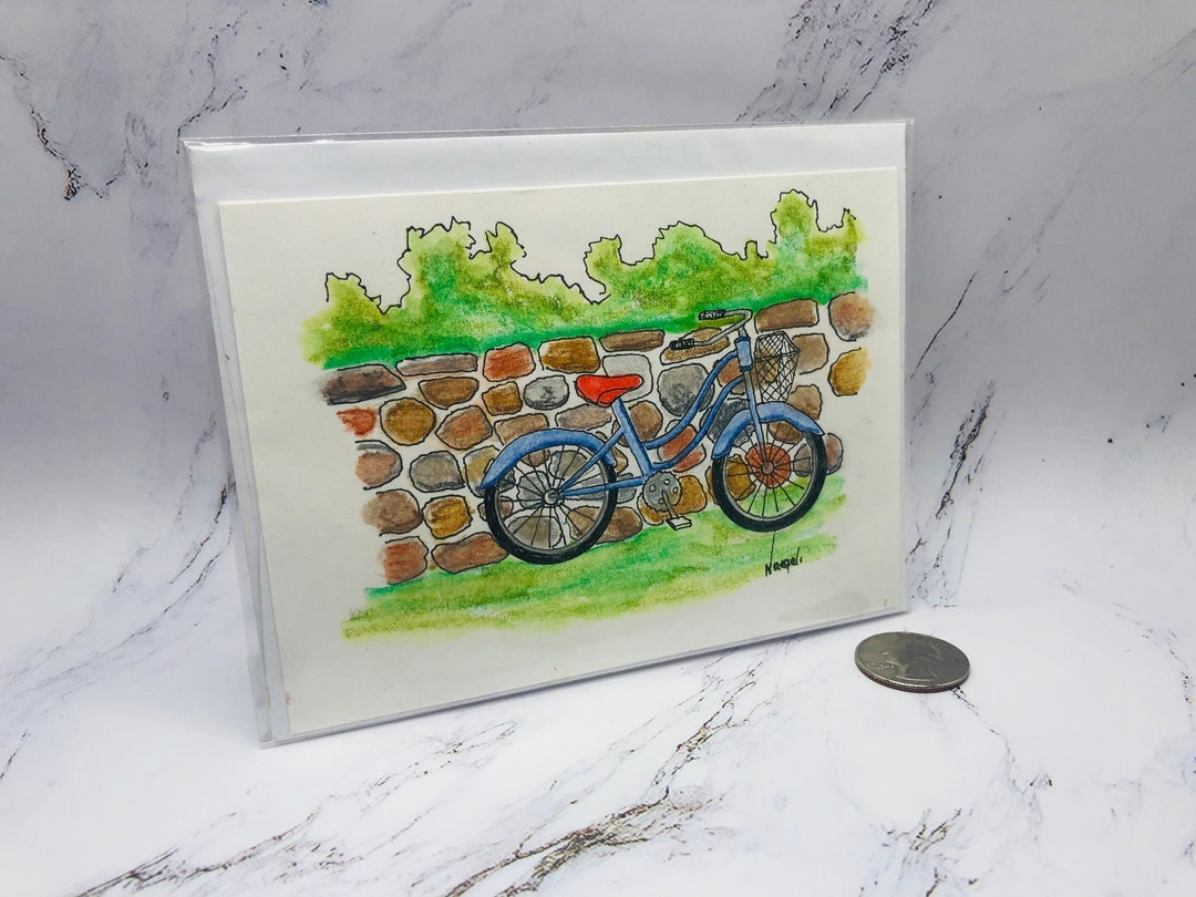 Note Card Original Drawing Frameable Art Blank Inside - Etsy