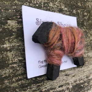 Sheep Pin, Wool Pin, Wool Wrapped Sheep Pin, Lapel Pin, Brooch, Sheep ...