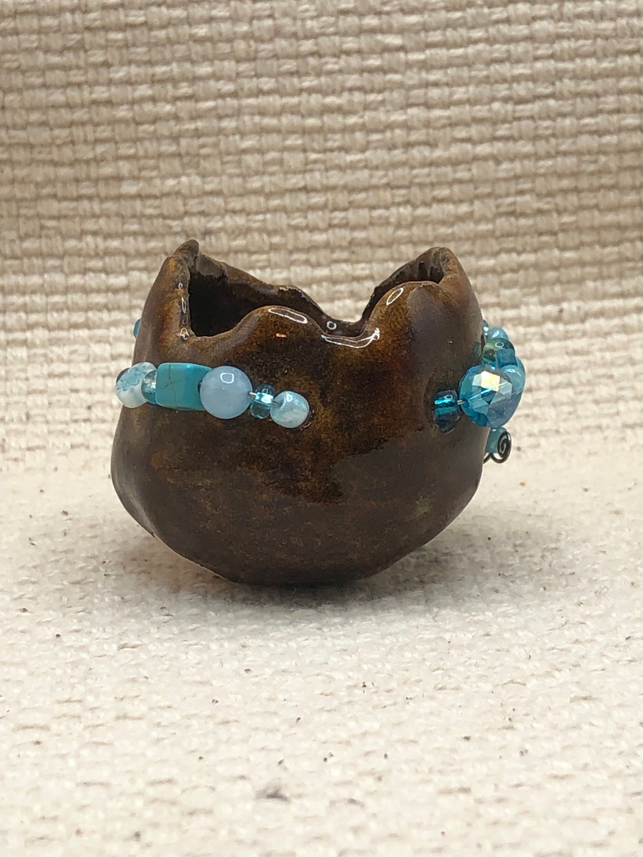 Prayer Meditation Reflection Pot, Handmade Small Pottery Pinch Pot ...