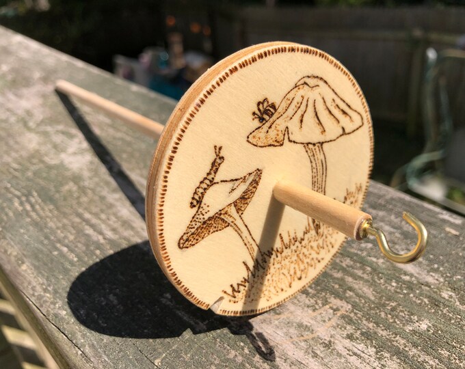 Drop Spindle, Wooden Drop Spindle, Top Whorl Drop Spindle, Fiber Art ...