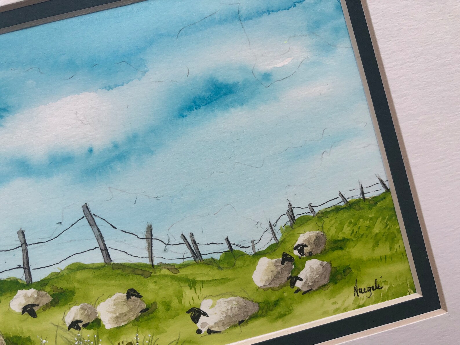 Original Art Watercolor Matted Art Office Art Wall Art - Etsy