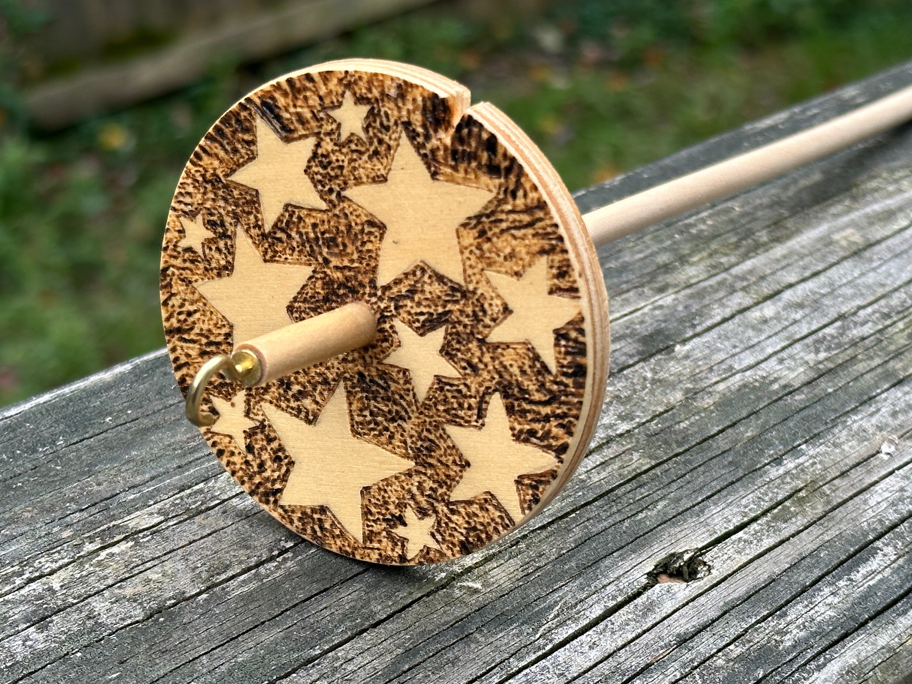 Drop Spindle Top Whorl Fiber Art Roving Tool, Yarn Spinning, .75 Oz ...