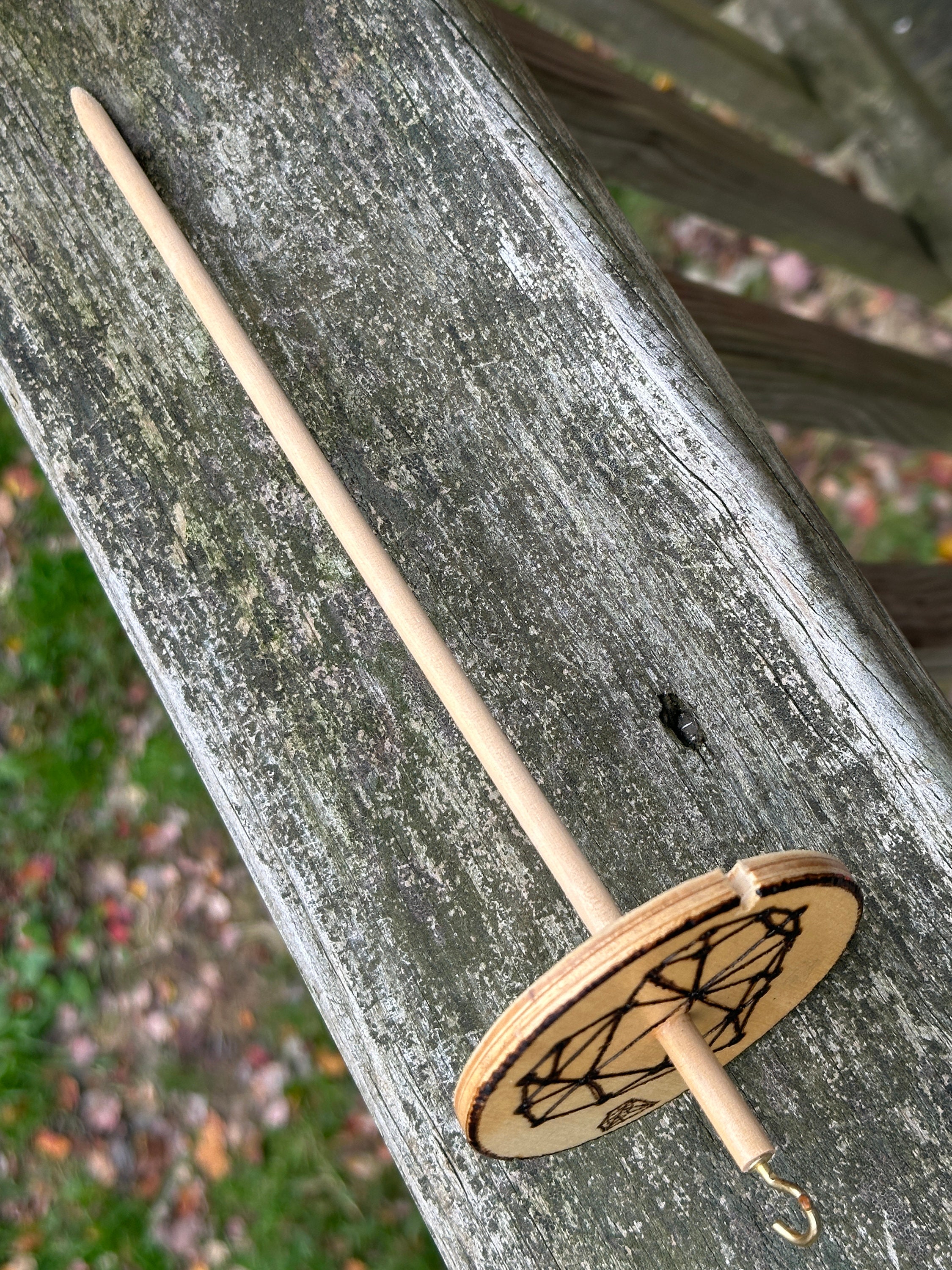 Top Whorl Drop Spindle Fiber Artist Tool Yarn Spinning - Etsy