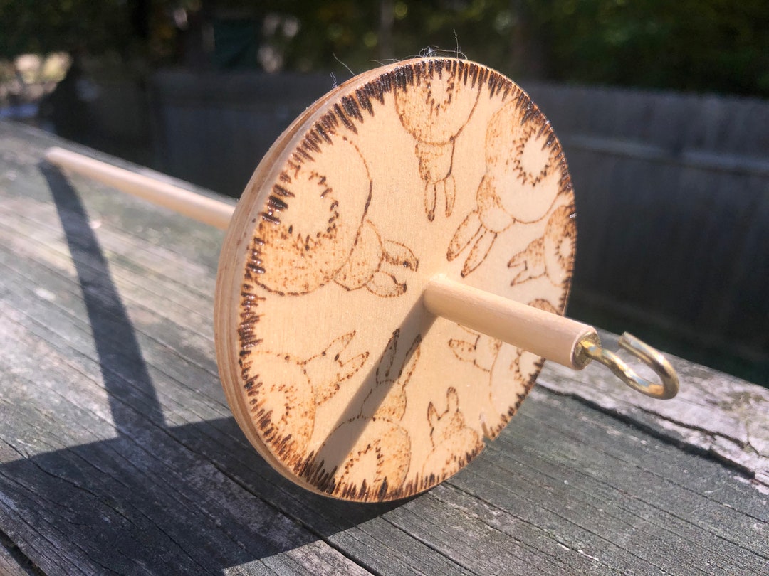 Drop Spindle, Wooden Drop Spindle, Top Whorl Drop Spindle, Fiber Art ...