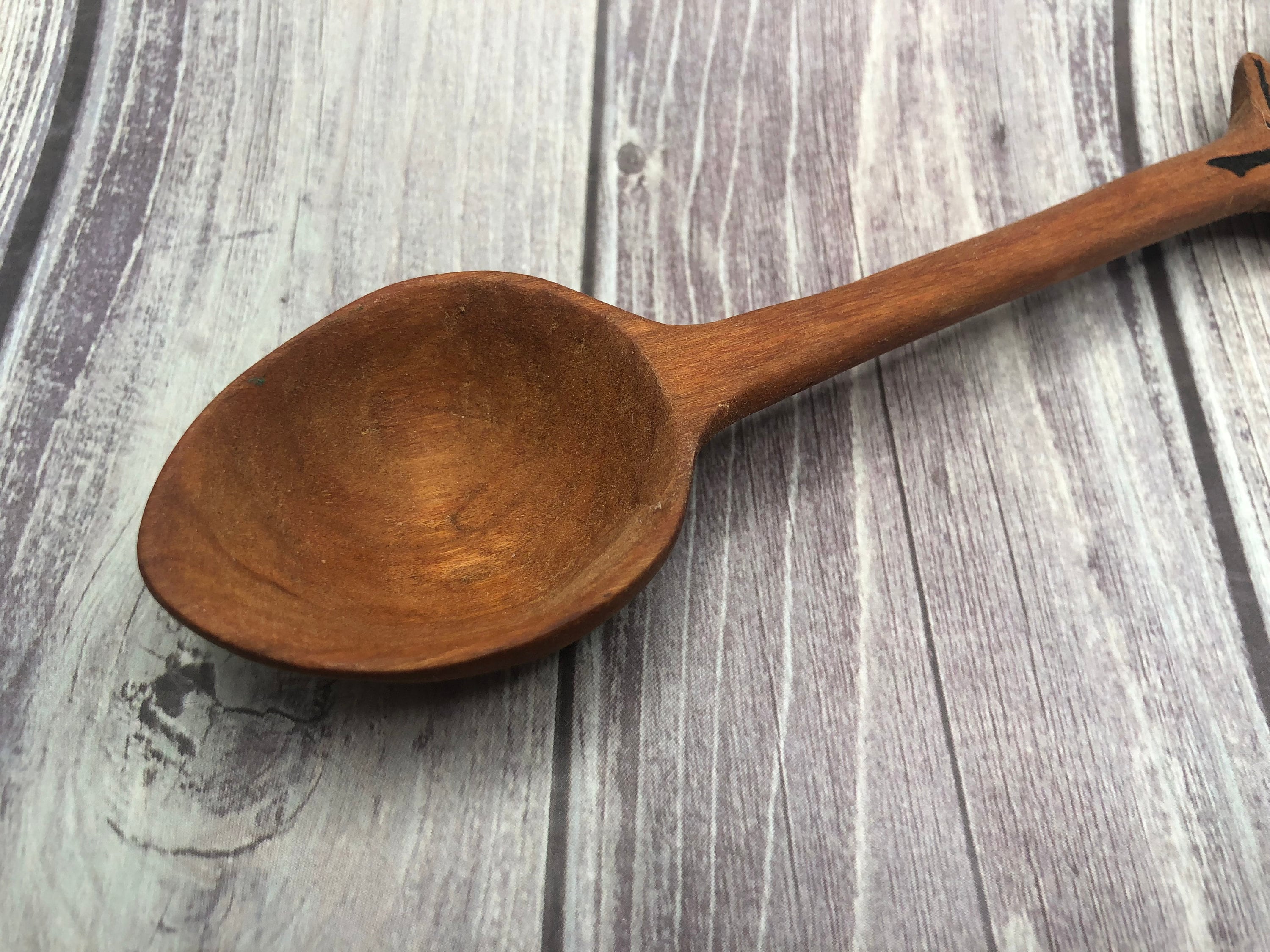 Hand Carved Wooden Spoon Hand Carved Spoon Kitchen Gadget - Etsy