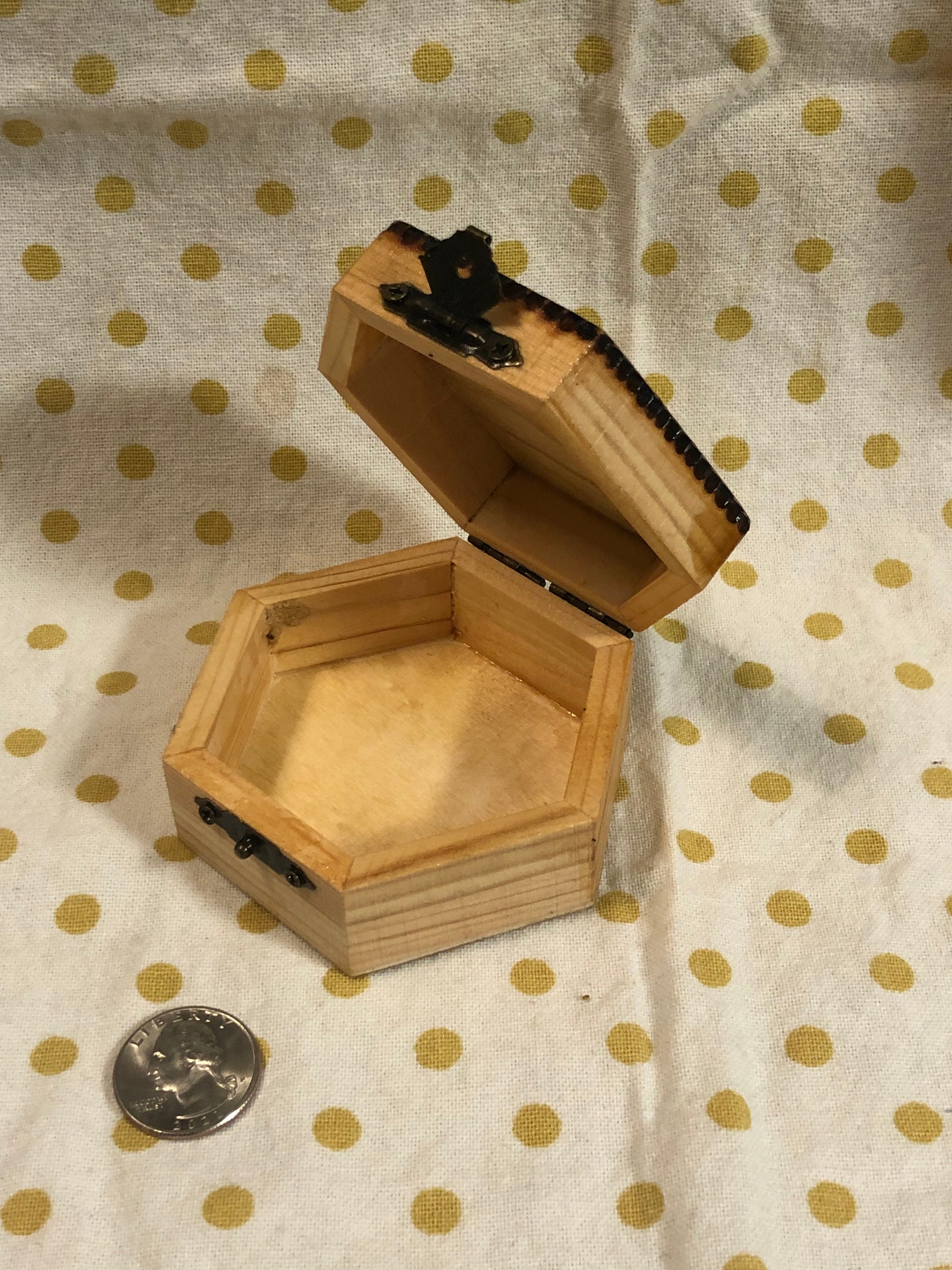 Trinket Box Treasure Box Prayer Box Pyrography Wood Burned - Etsy