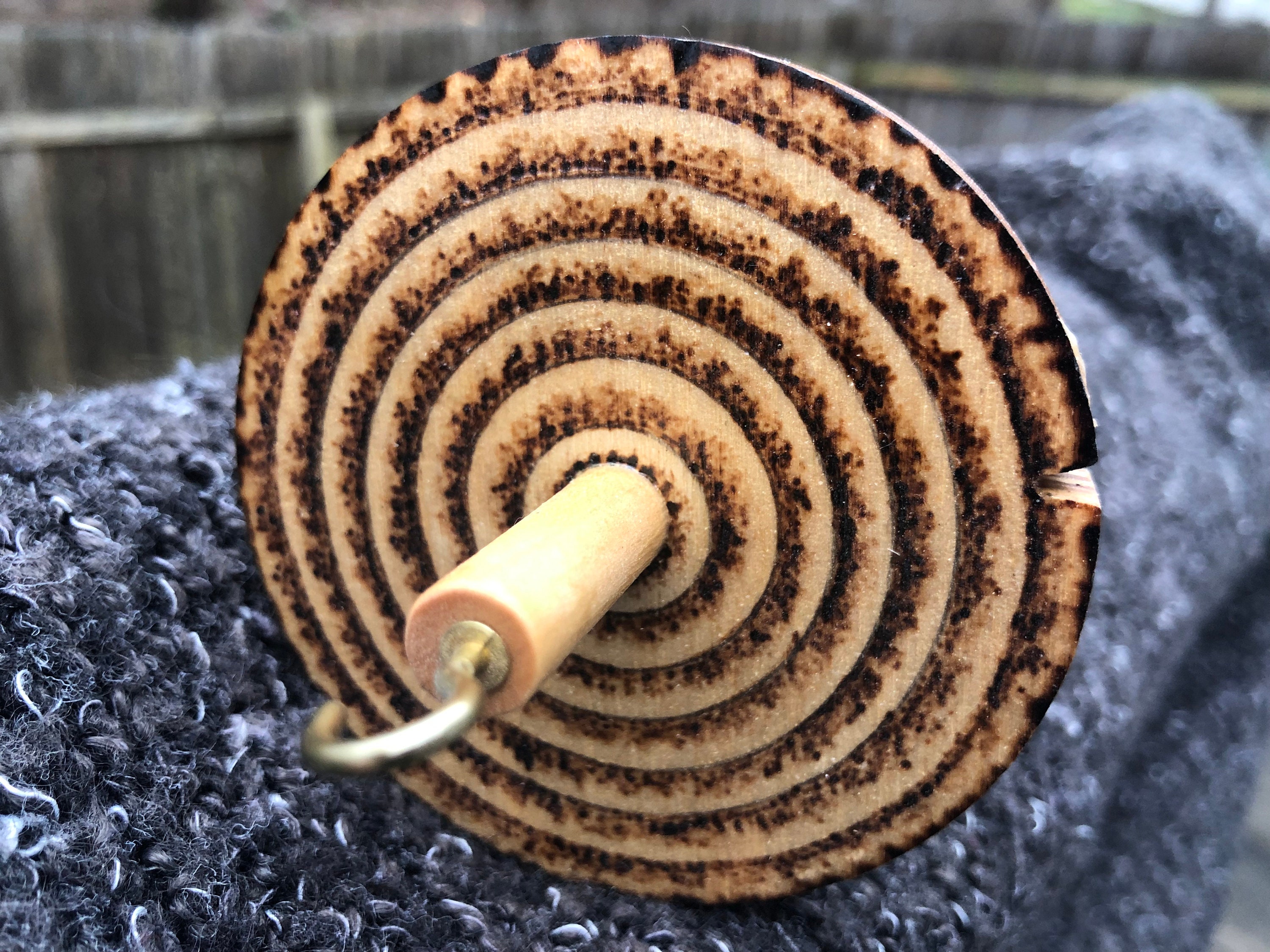 Drop Spindle, Wooden Drop Spindle, Top Whorl Drop Spindle, Fiber Art ...