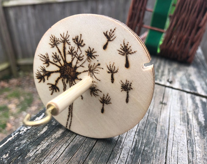 Drop Spindle, Wooden Drop Spindle, Top Whorl Drop Spindle, Fiber Art ...