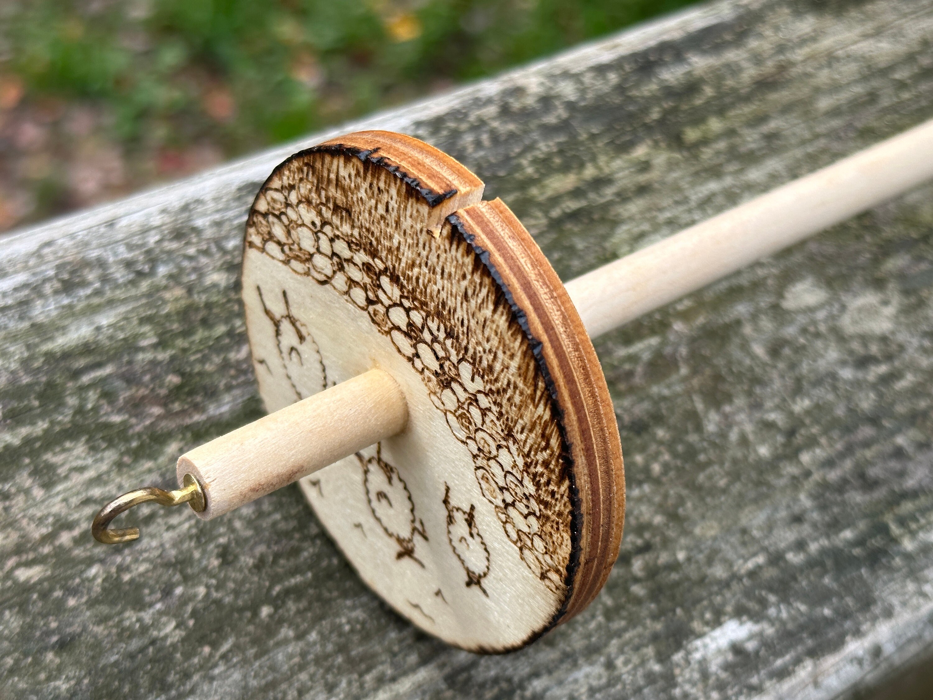 Top Whorl Drop Spindle Fiber Artist Tool, Yarn Spinning Winding, 1.20 ...