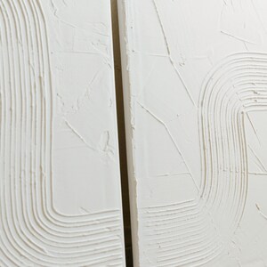 2 PIECE Canvas Textured Art Plaster Art 3d Wall Art | Etsy