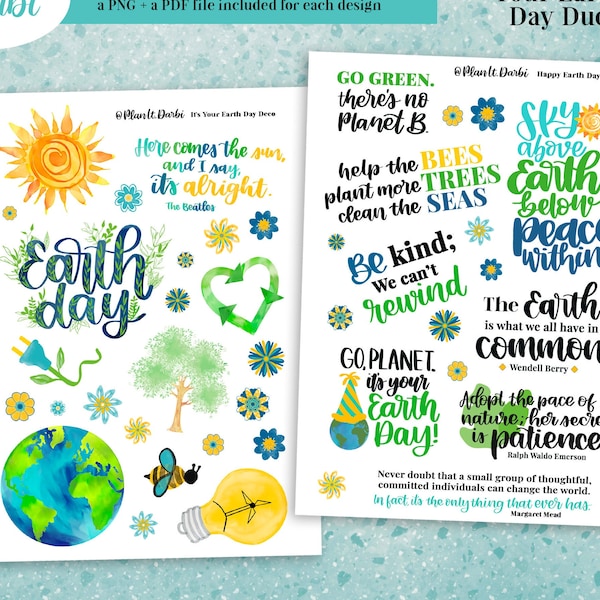 Earth Day Stickers - Etsy