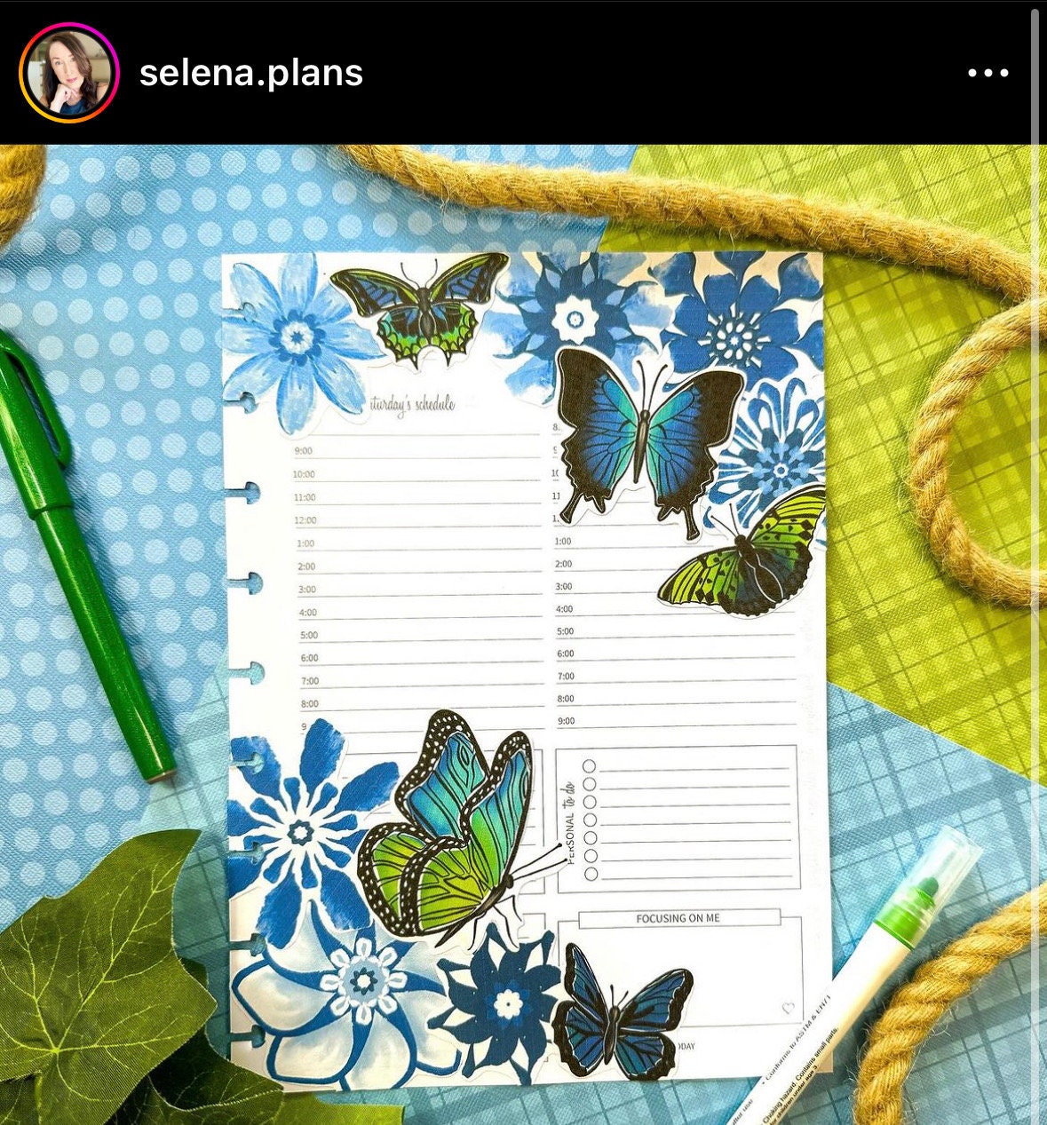 PRINTABLE: BUTTERFLY Blends (2 Sheets) Watercolor Tropical Colorful ...