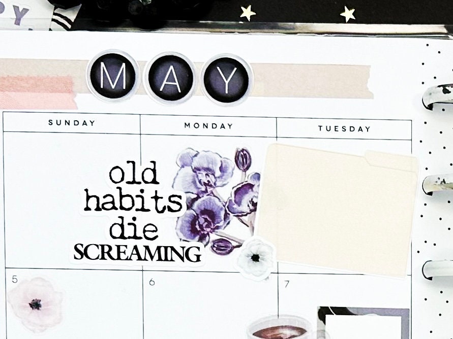 Printable Planner Stickers: Silver Alphabet TYPE | Numbers Stickers for ...