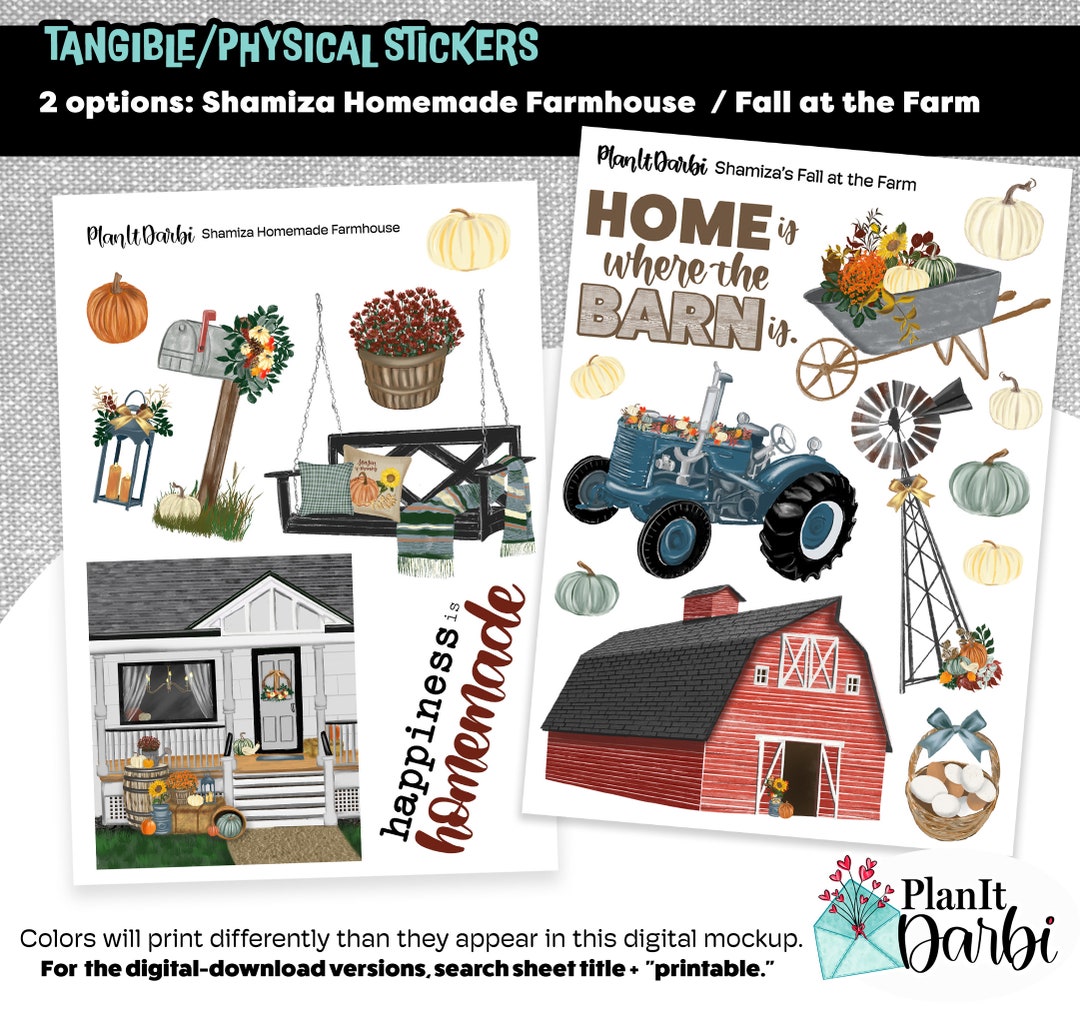 Tangible Stickers: FALL on the Farm, for Shamiza, Barn, Windmill ...
