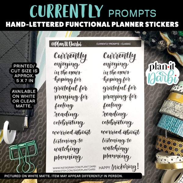 Planner Stickers Functional - Etsy