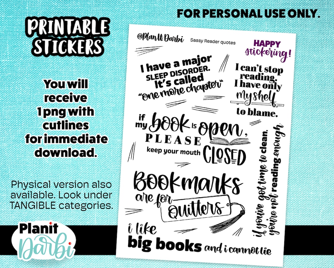 PRINTABLE: SASSY READER Funny Jokes for Those Who Love to Read Books ...