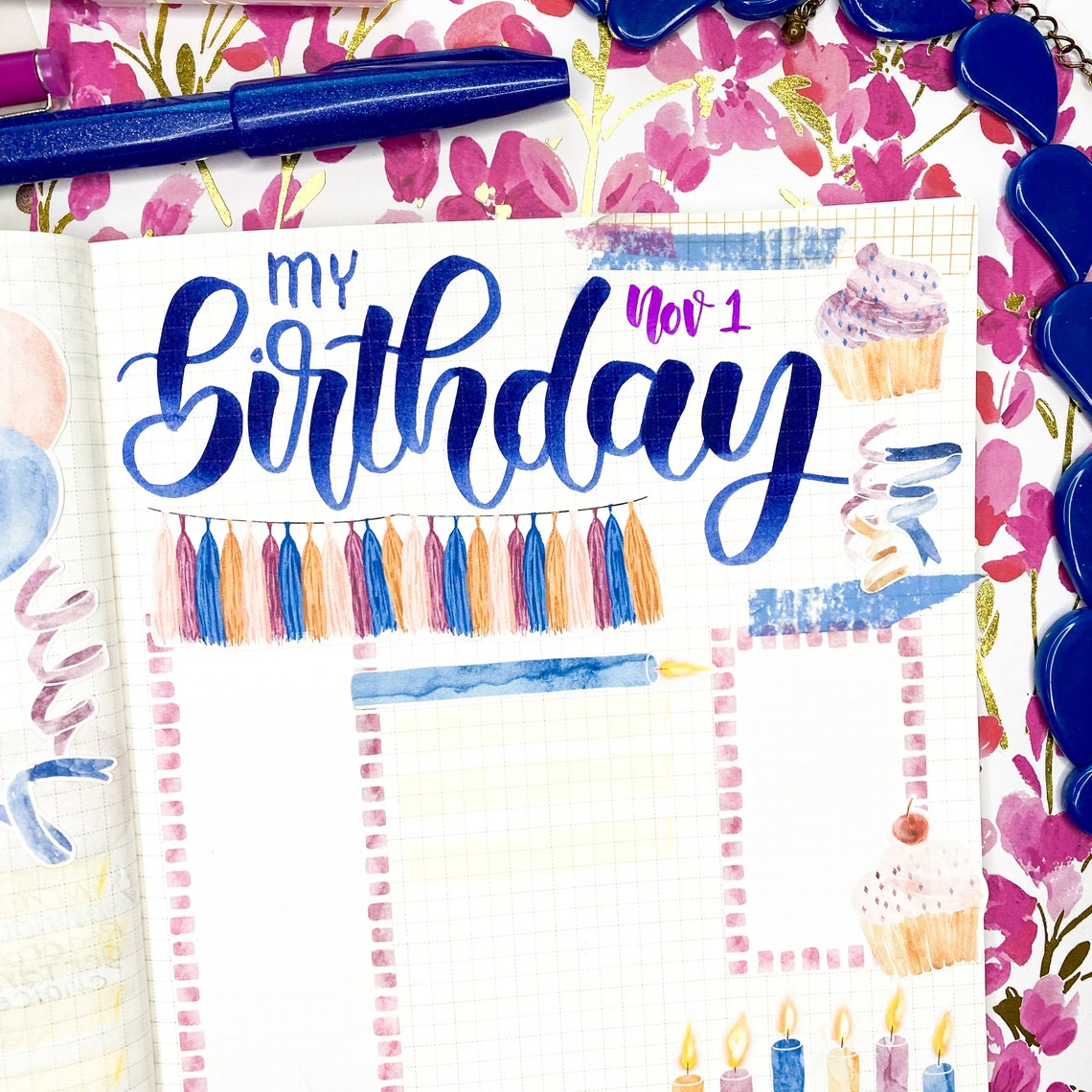 Tangible: BOX BRICK Border Watercolor Varied Sized Box - Etsy