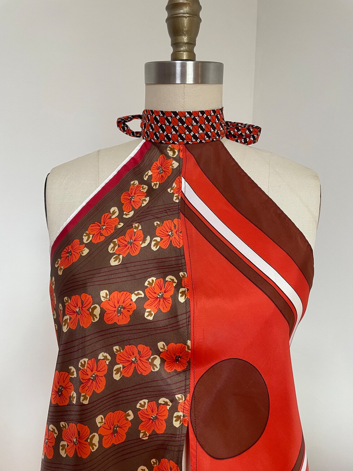Upcycled Scarf Halter M-XL - Etsy