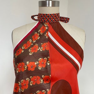 Upcycled Scarf Halter M-XL - Etsy