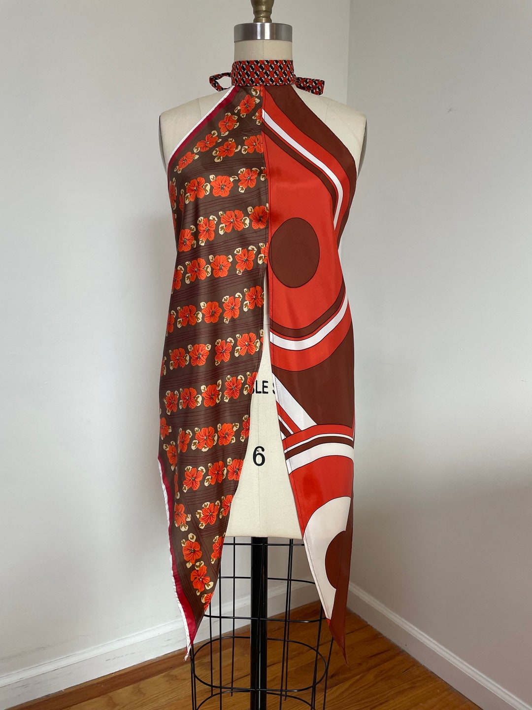 Upcycled Scarf Halter M-XL - Etsy