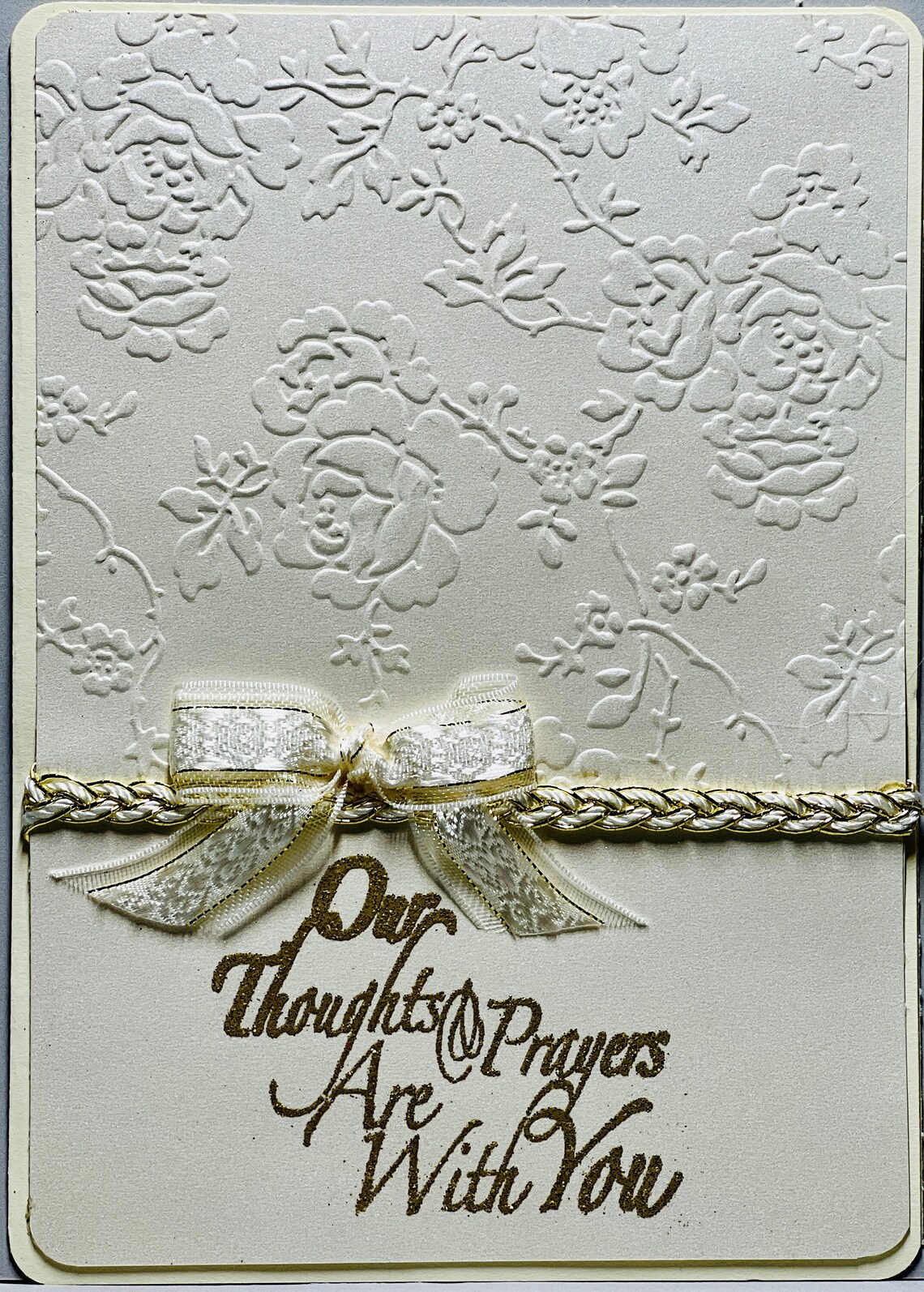 Sympathy, Handmade Card, Loving, Heartfelt, Beautiful, 5x7 - Etsy