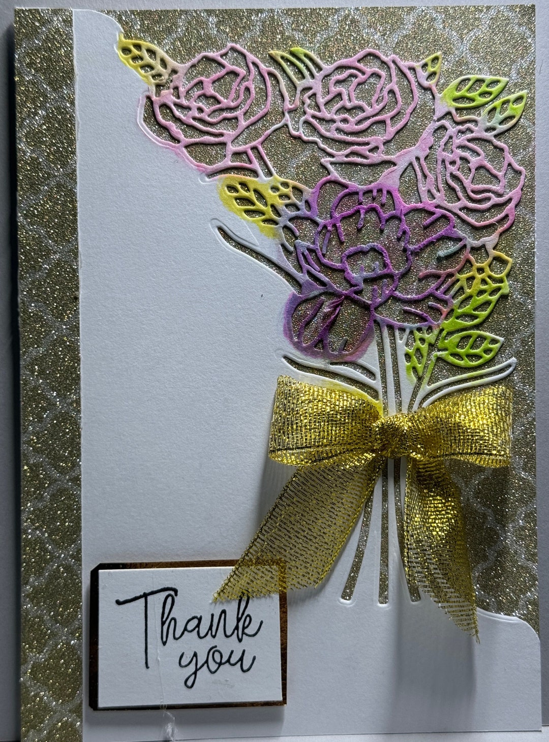 Thank You, Handmade Card, Beautiful, Thoughtful, Loving, 5x7 - Etsy