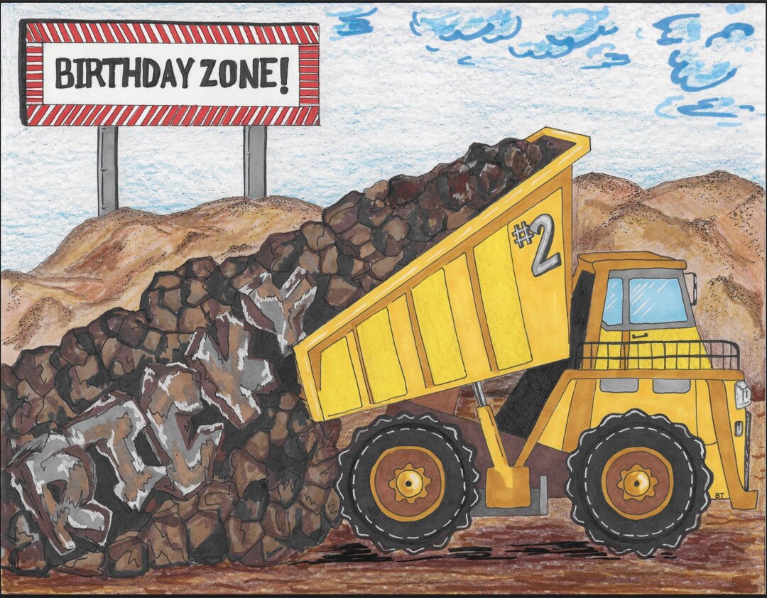 Custom Birthday Card Signs - Full Page - Etsy