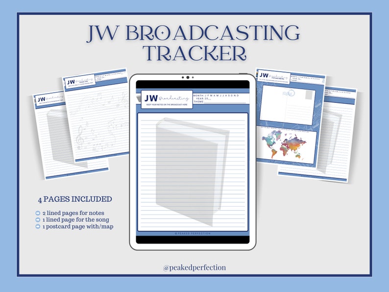 FREE* 6 JW Activity Trackers - Printable Download | Digital Download ...