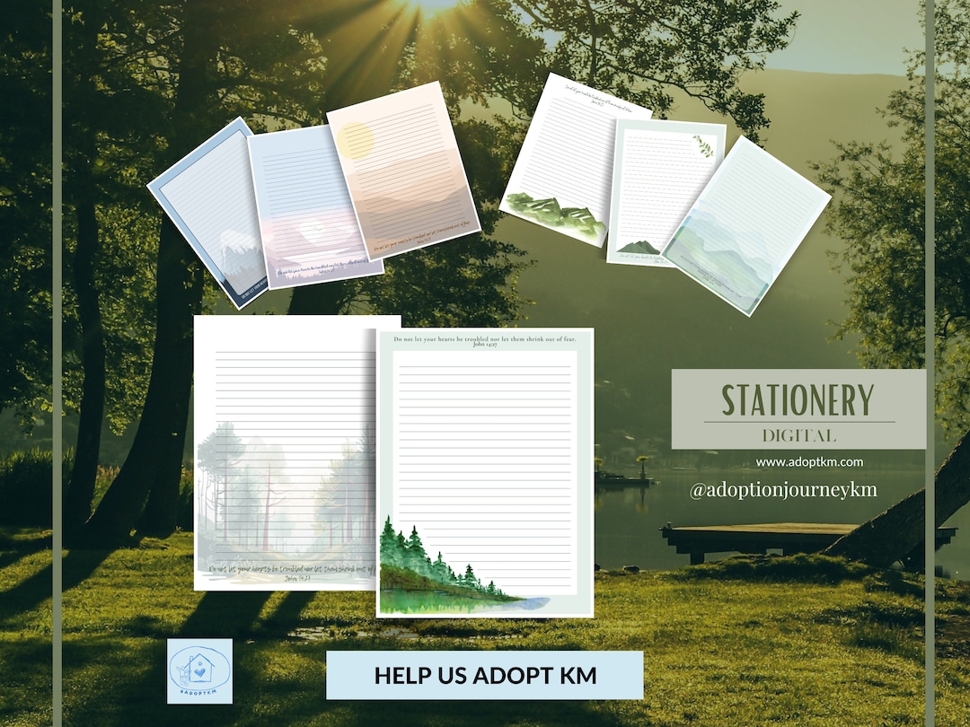 FREE* Digital Bible Verse Stationery Pack | 8 Designs | LINED PDF ...