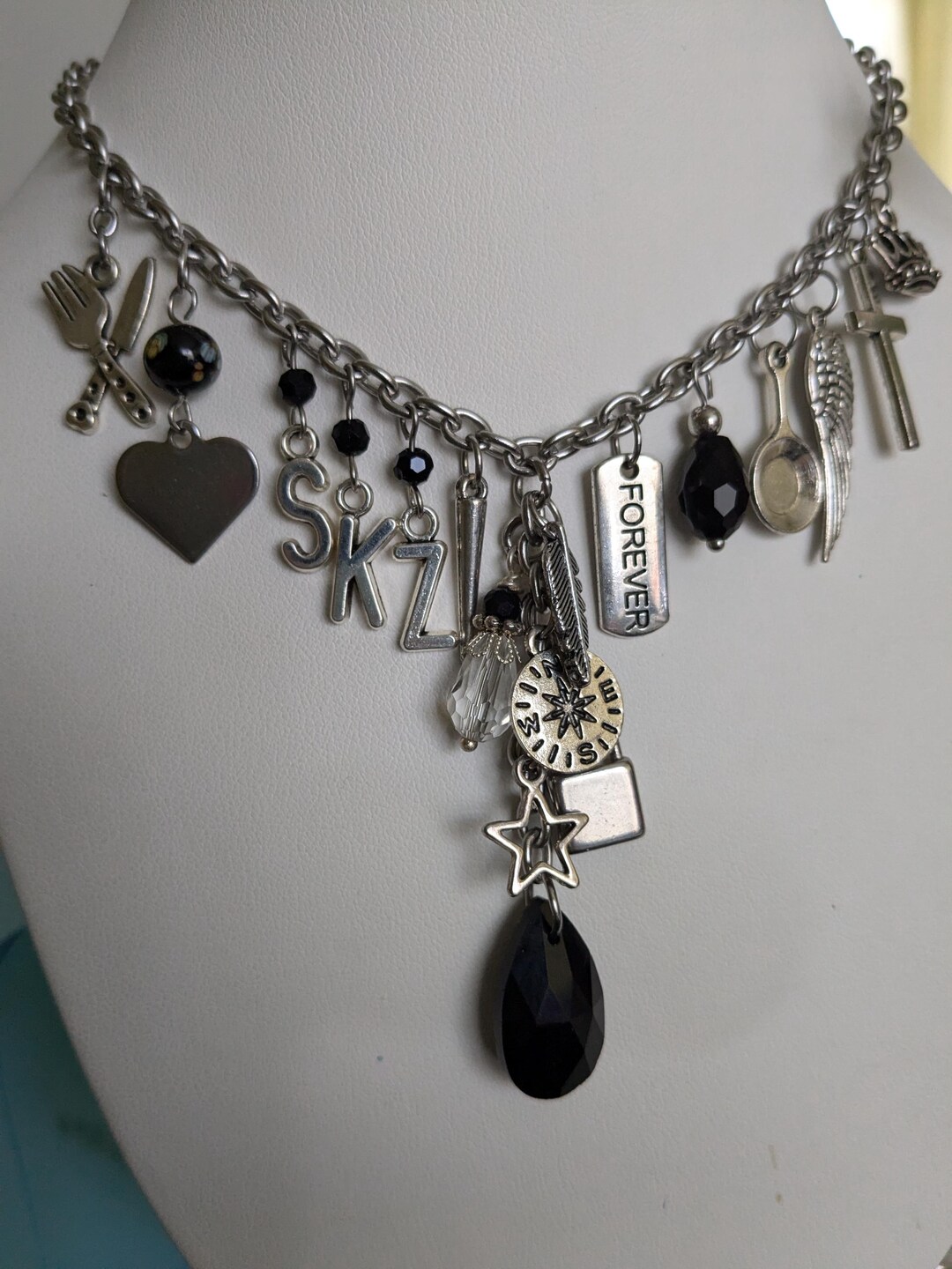 SKZ Letter Charm, Stray Kids Necklace, Stray Kids Jewelry, Kpop ...