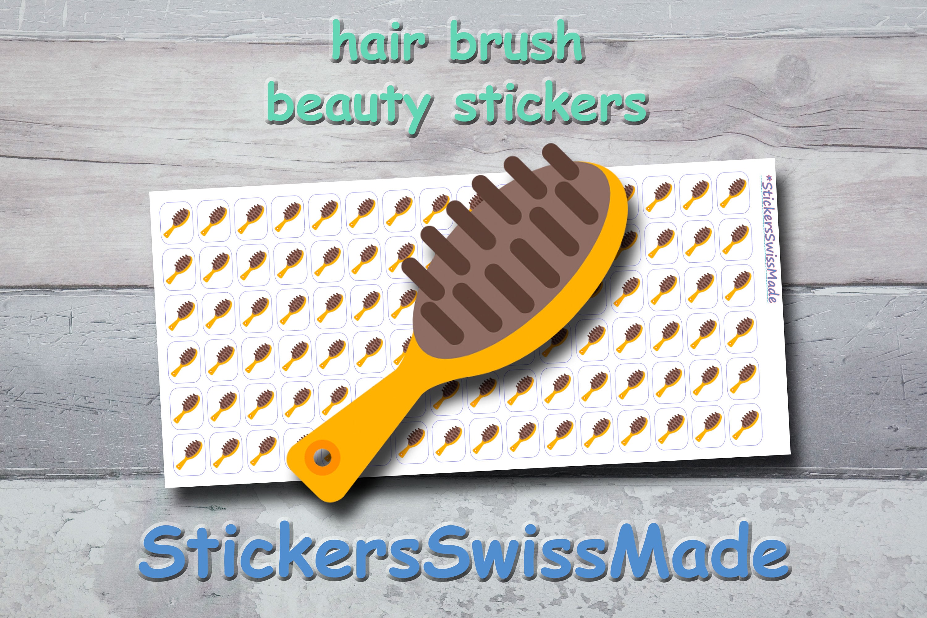 Paper & Party Supplies Paper L105 Clear Waterproof Planner Sticker hair ...