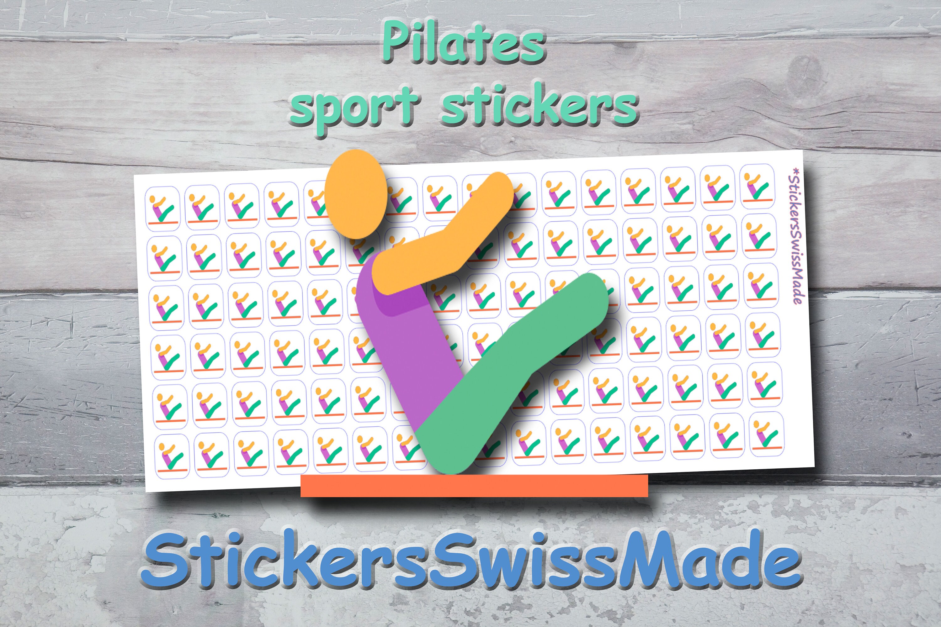 PLANNER STICKER || Pilates || Sport || Small Colored Icon | for Your ...
