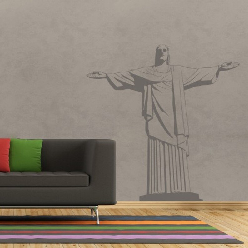 Wall Decal Christ the Redeemer Brazil Wall Sticker - Etsy