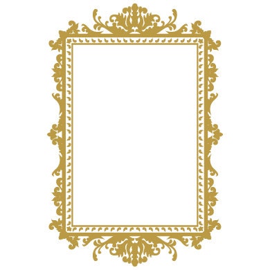 Wall Decal Baroque Framepicture Frame Wall Stickerbaroque - Etsy UK