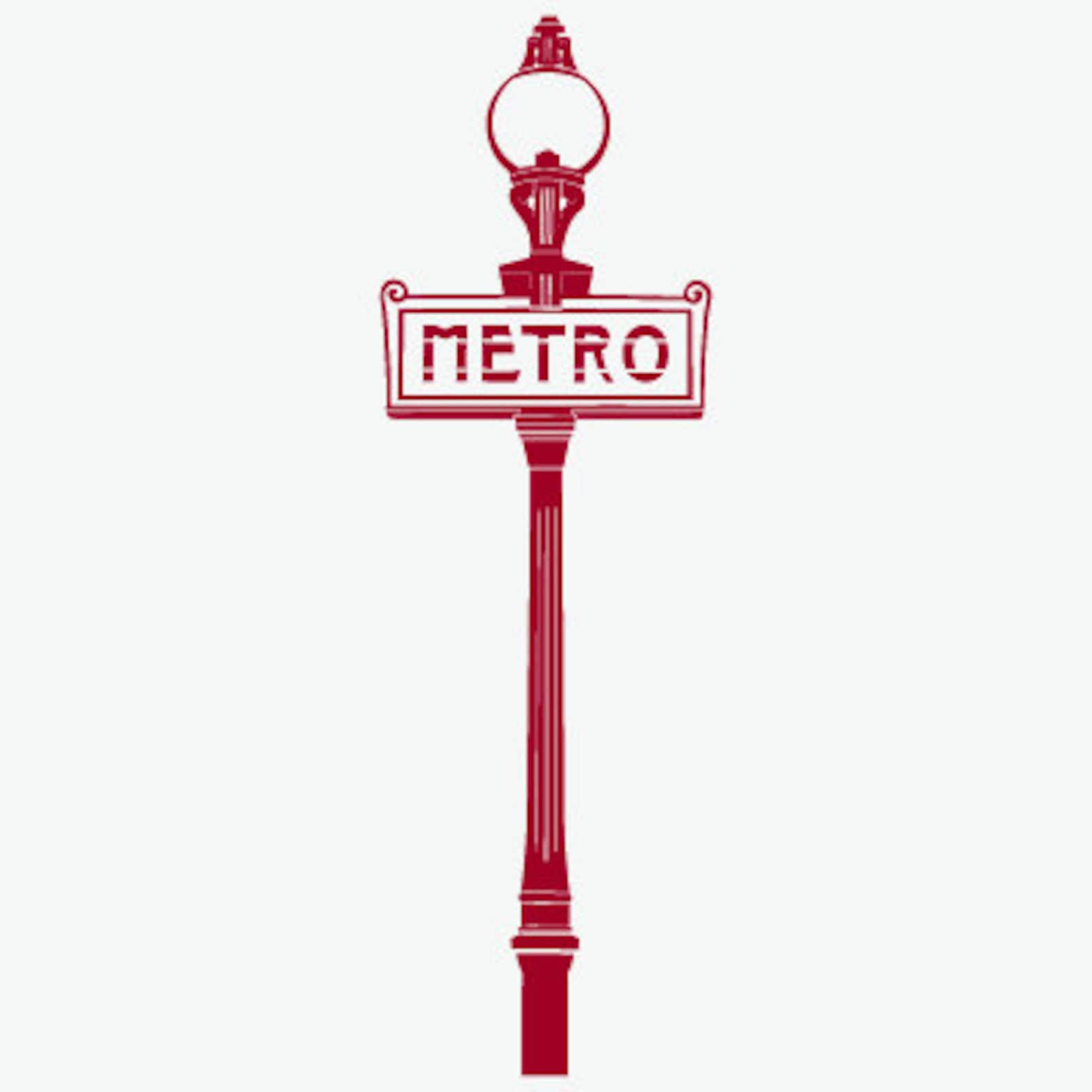 Wall Decal Paris Metro Paris Wall Sticker Paris Metro Wall | Etsy