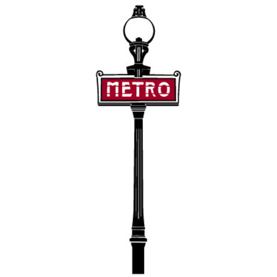 Wall Decal Paris Metro Paris Wall Sticker Paris Metro Wall | Etsy