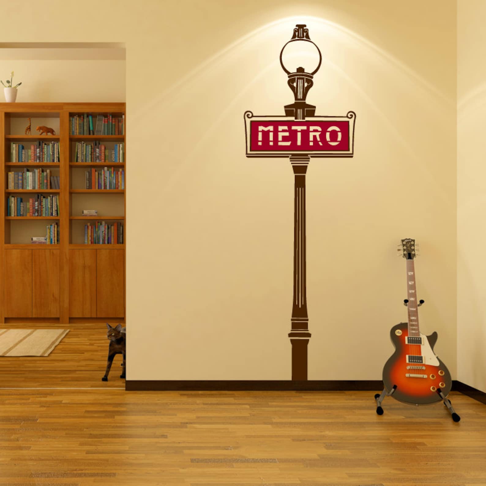 Wall Decal Paris Metro Paris Wall Sticker Paris Metro Wall | Etsy