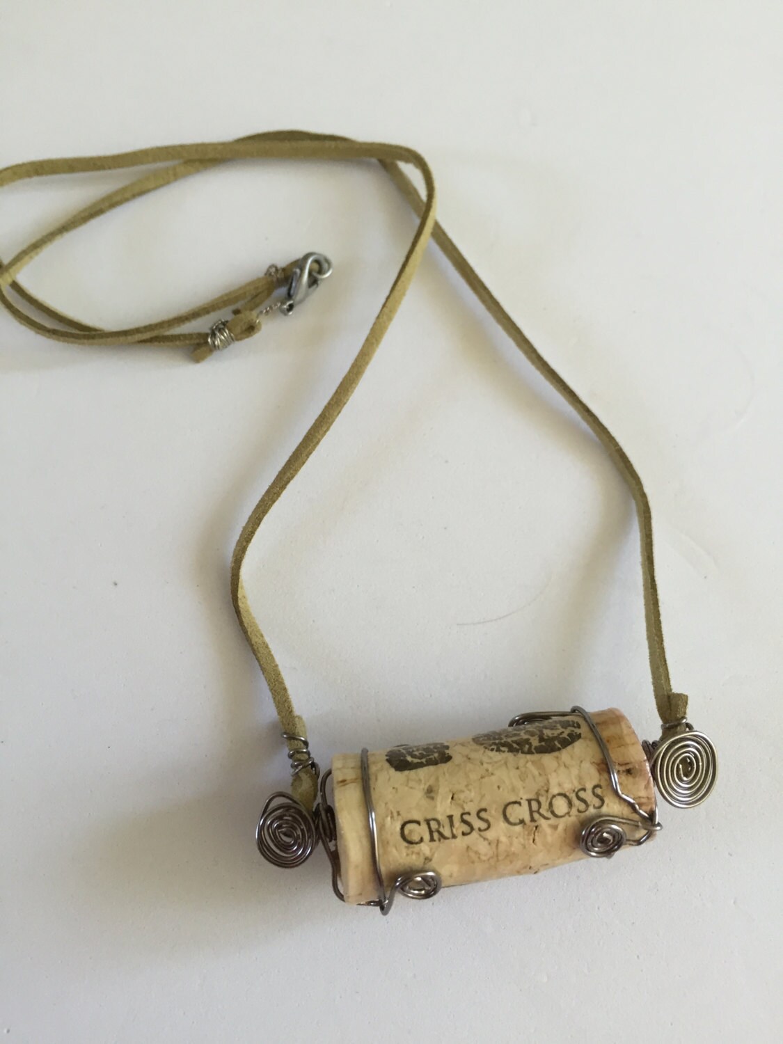Wine Cork Necklace, Wire Wrapped Corks, Wine Cork and Charms Necklace ...
