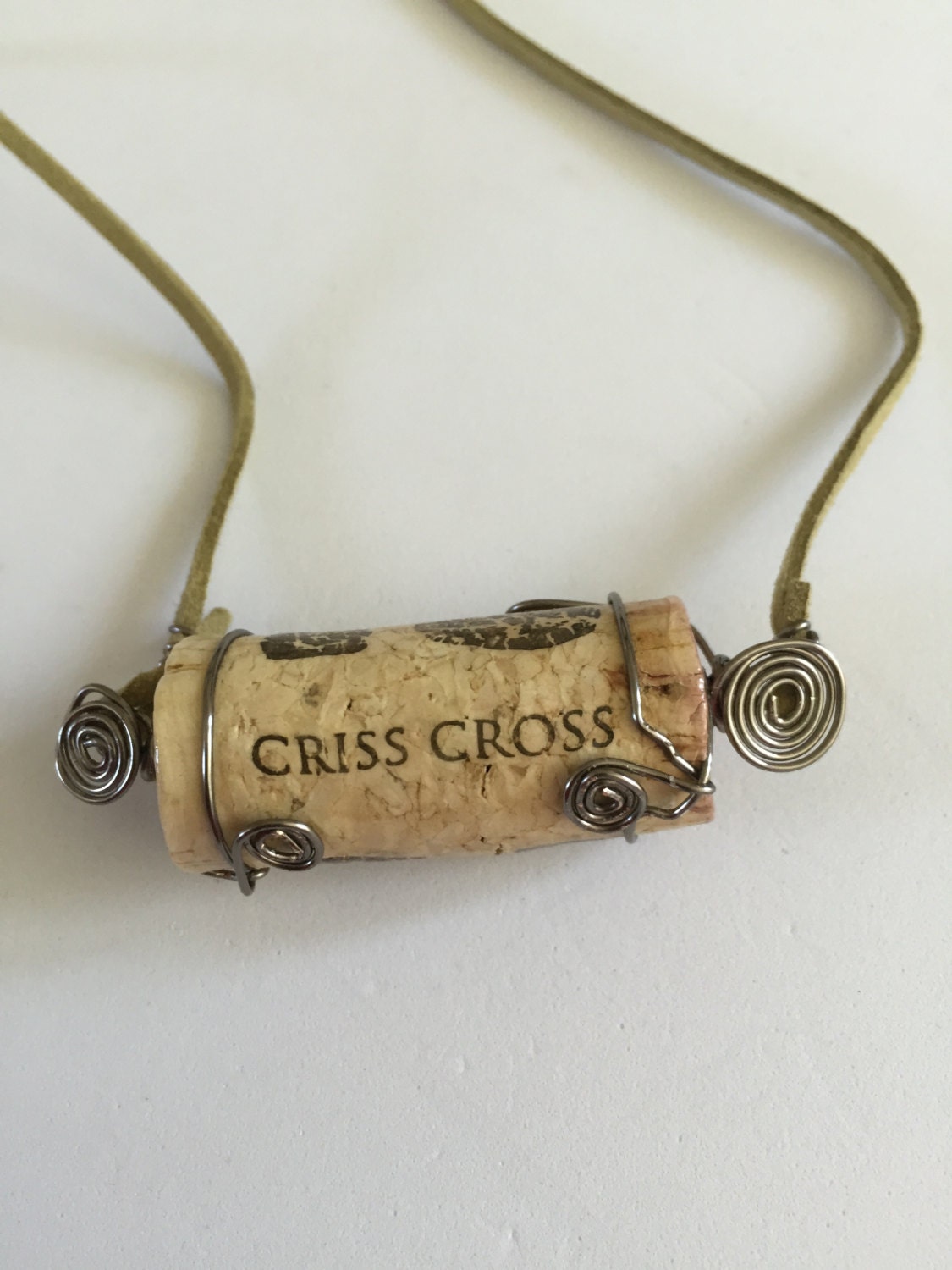 Wine Cork Necklace, Wire Wrapped Corks, Wine Cork and Charms Necklace ...