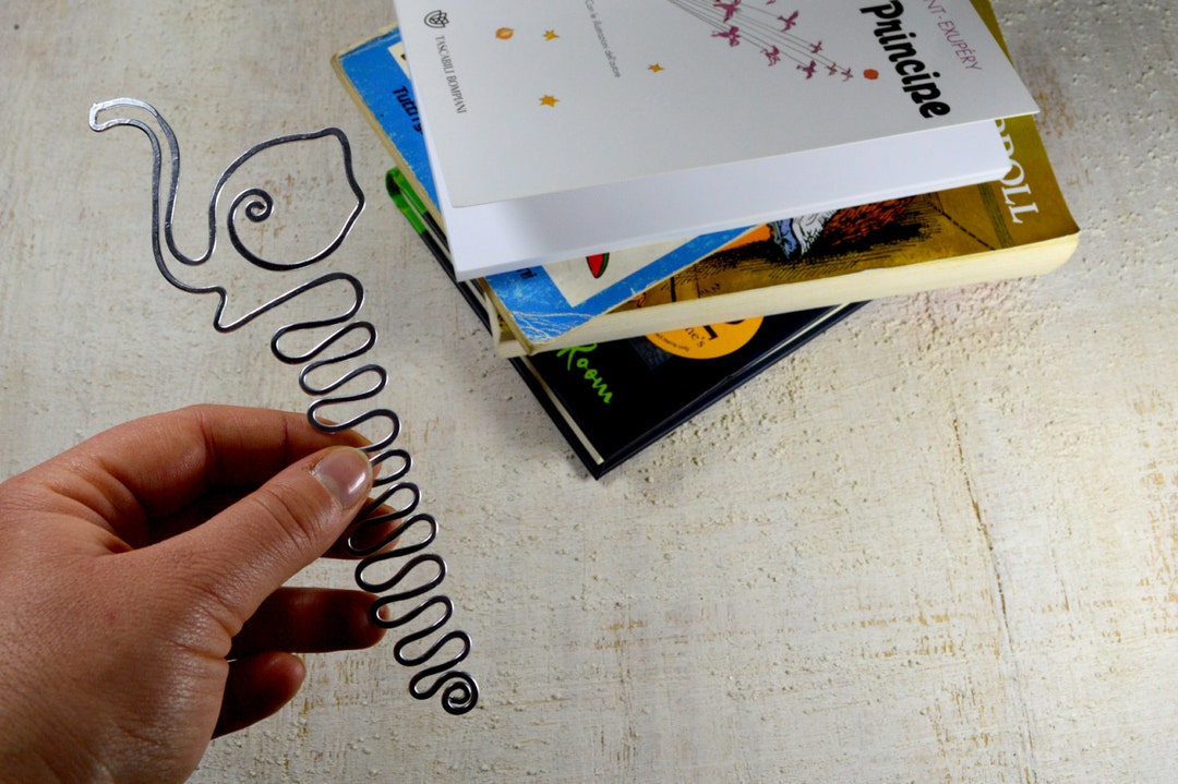 Aluminium BOOKMARK ELEPHANT Metal Bookmark Aluminium Wire Shape Book ...